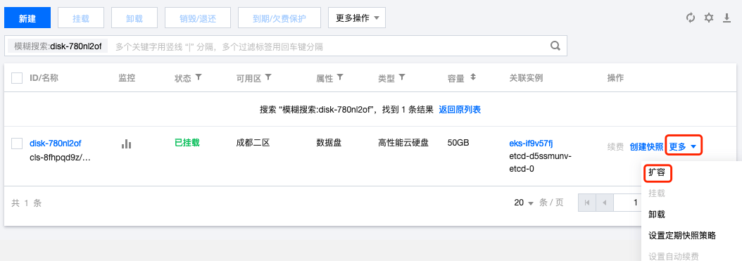 扩容 CBS 类型的 PVC | TKE 实践指南